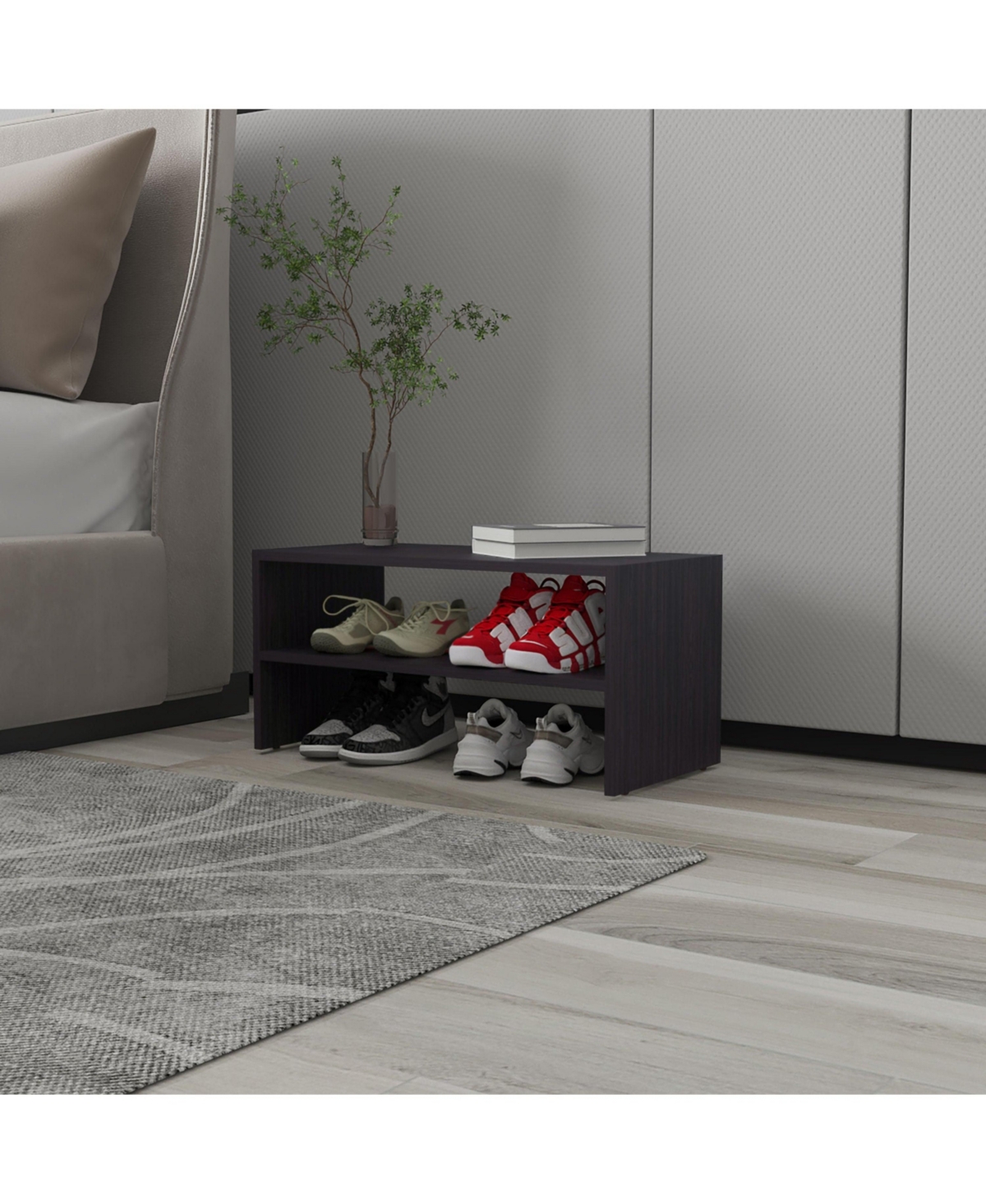 Click here for Fm Furniture Norris shoe rack in melamine with 2 s... prices