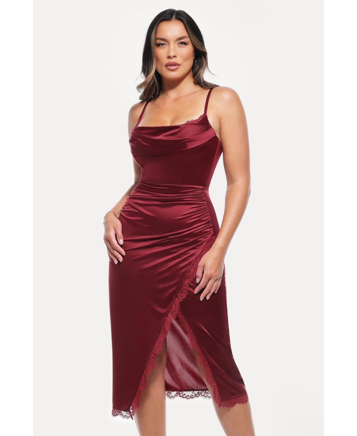 Click here for Popilush Womens Lace Trim Sculpting Floral-Print M... prices