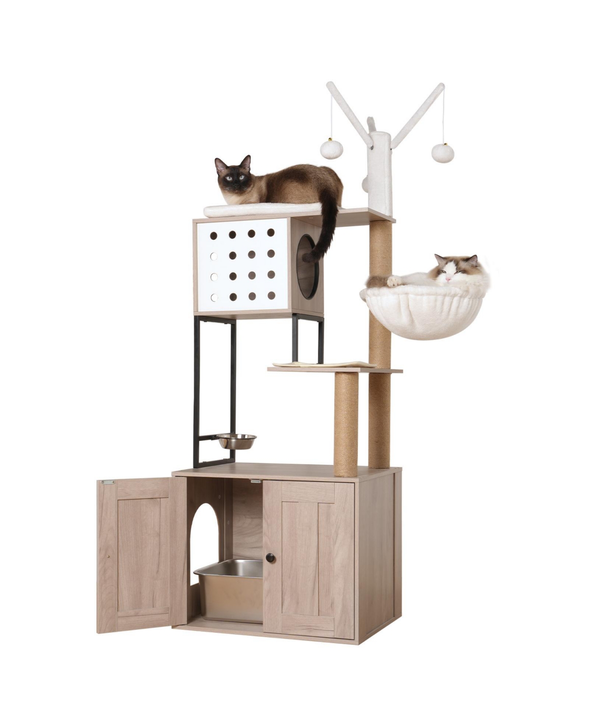 Click here for Cozito 3-in-1 Cat Tree with Litter Box Enclosure... prices