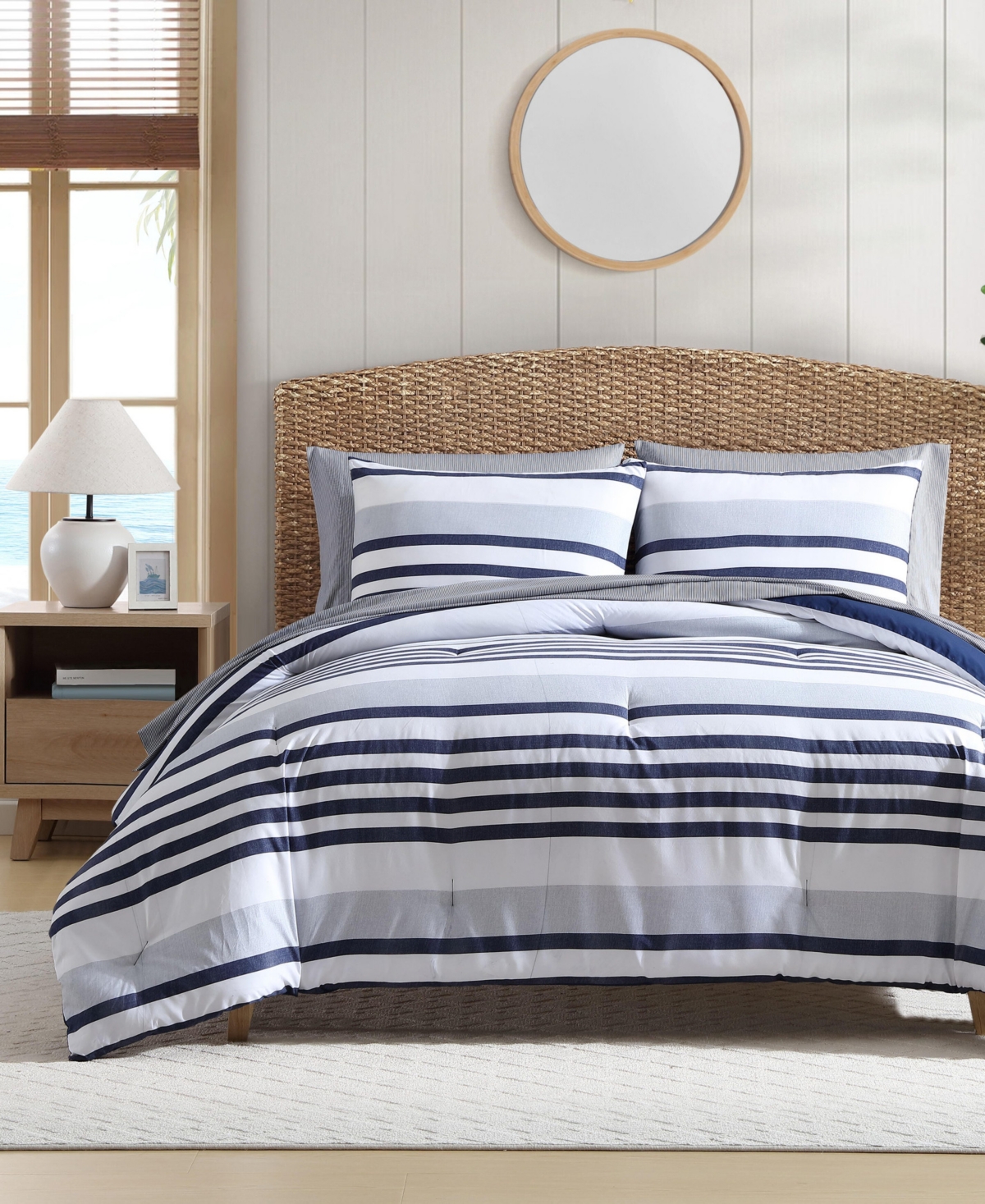 Click here for Nautica Palm Coast Stripe 5-Pc. Comforter Set  Twi... prices
