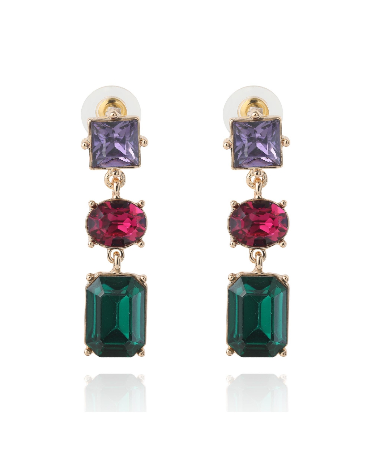 Click here for Bcbg Generation Multi-Gem Drop Earrings - Gold prices