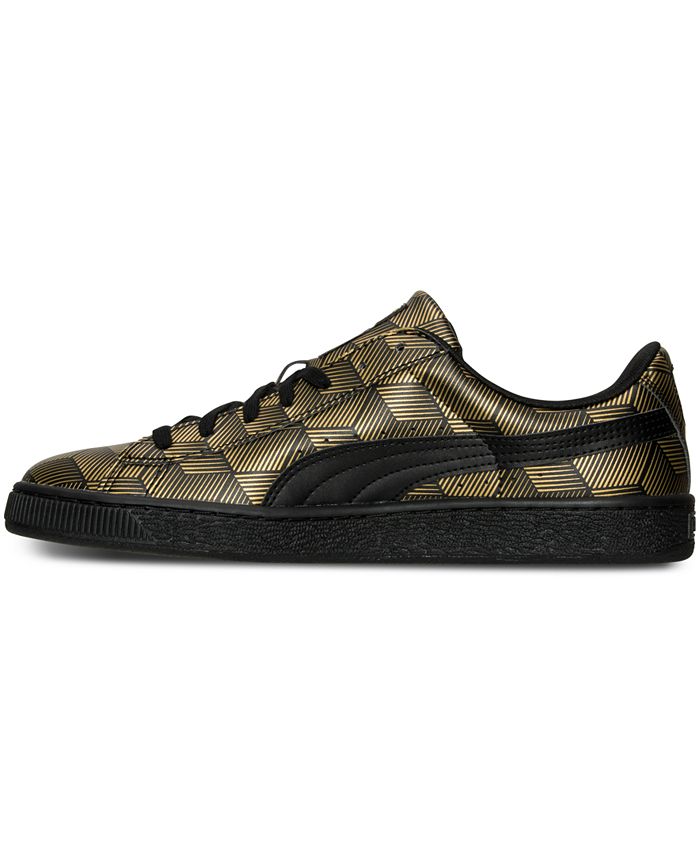 Puma Men's Basket Classic Metallic Casual Sneakers from Finish Line ...