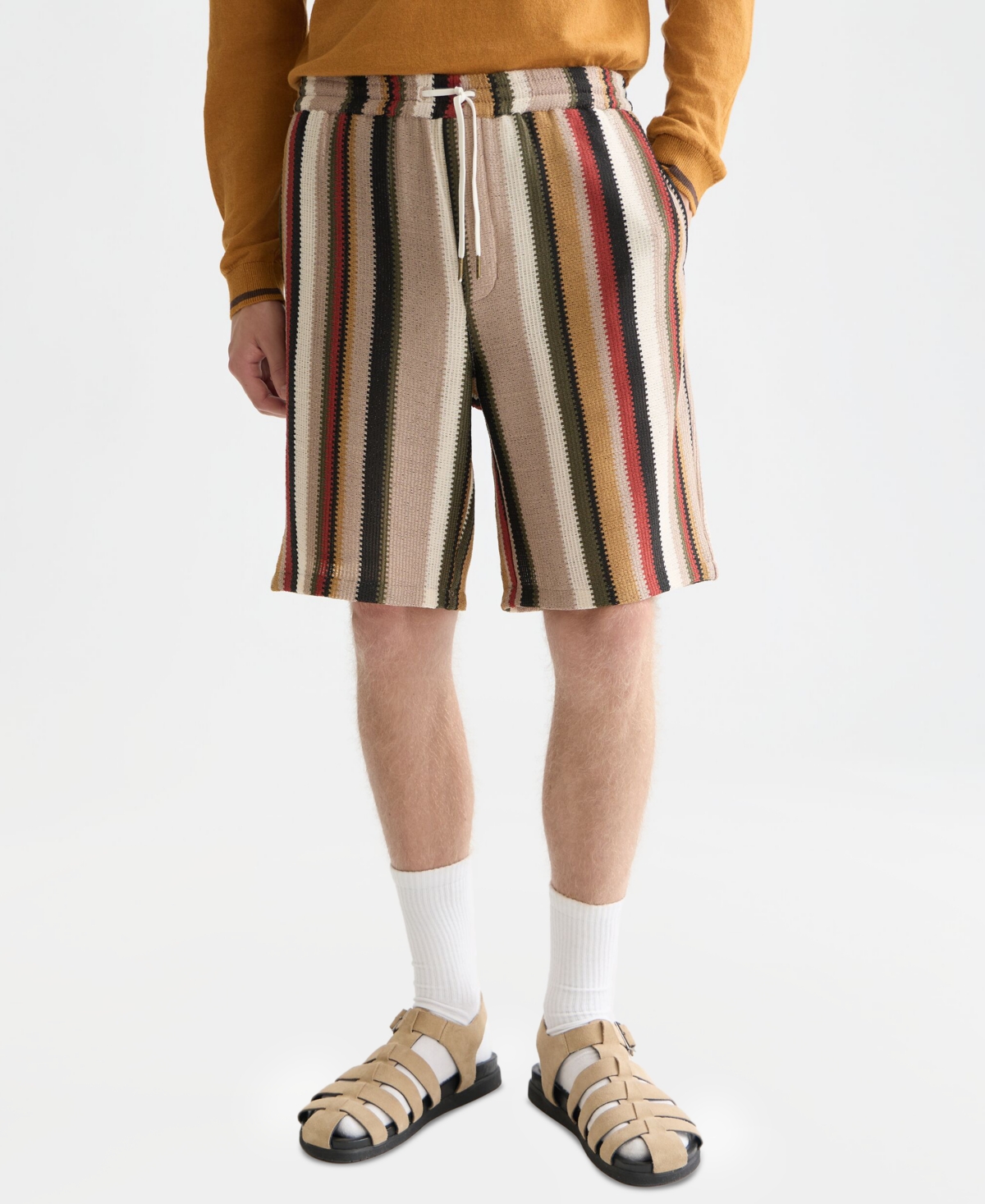 Click here for Scotch & Soda Mens Crochet Multi-Color Stripe Berm... prices