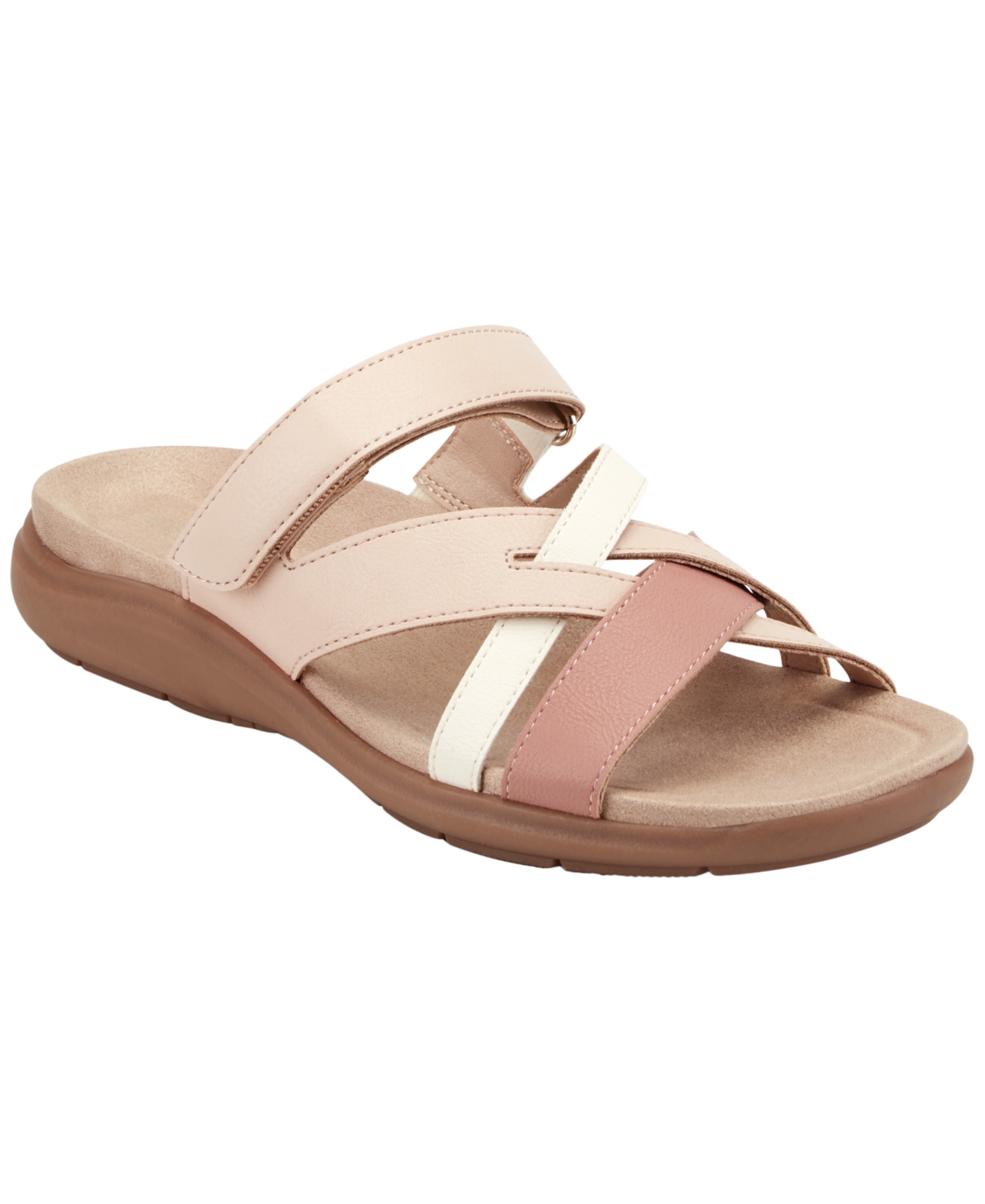 Click here for Easy Spirit Womens Waylin Strappy Flat Slip-On San... prices