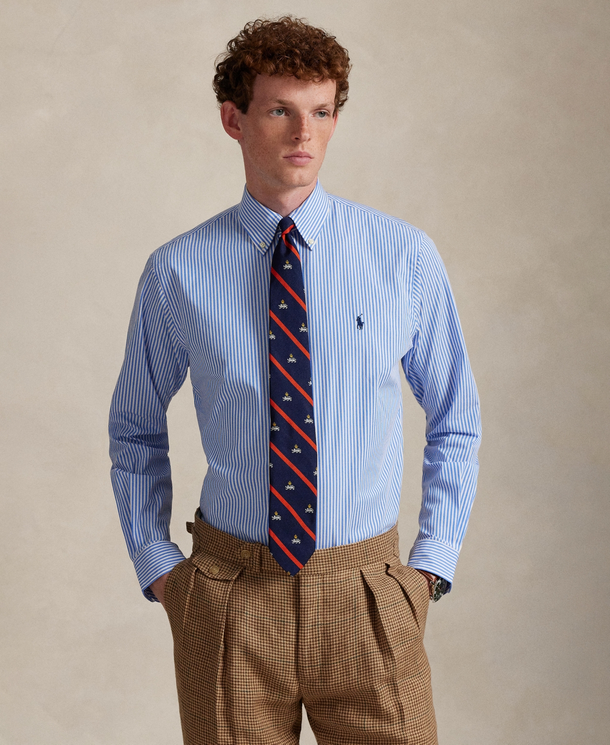 Click here for Polo Ralph Lauren Mens Classic-Fit Gingham Stretch... prices