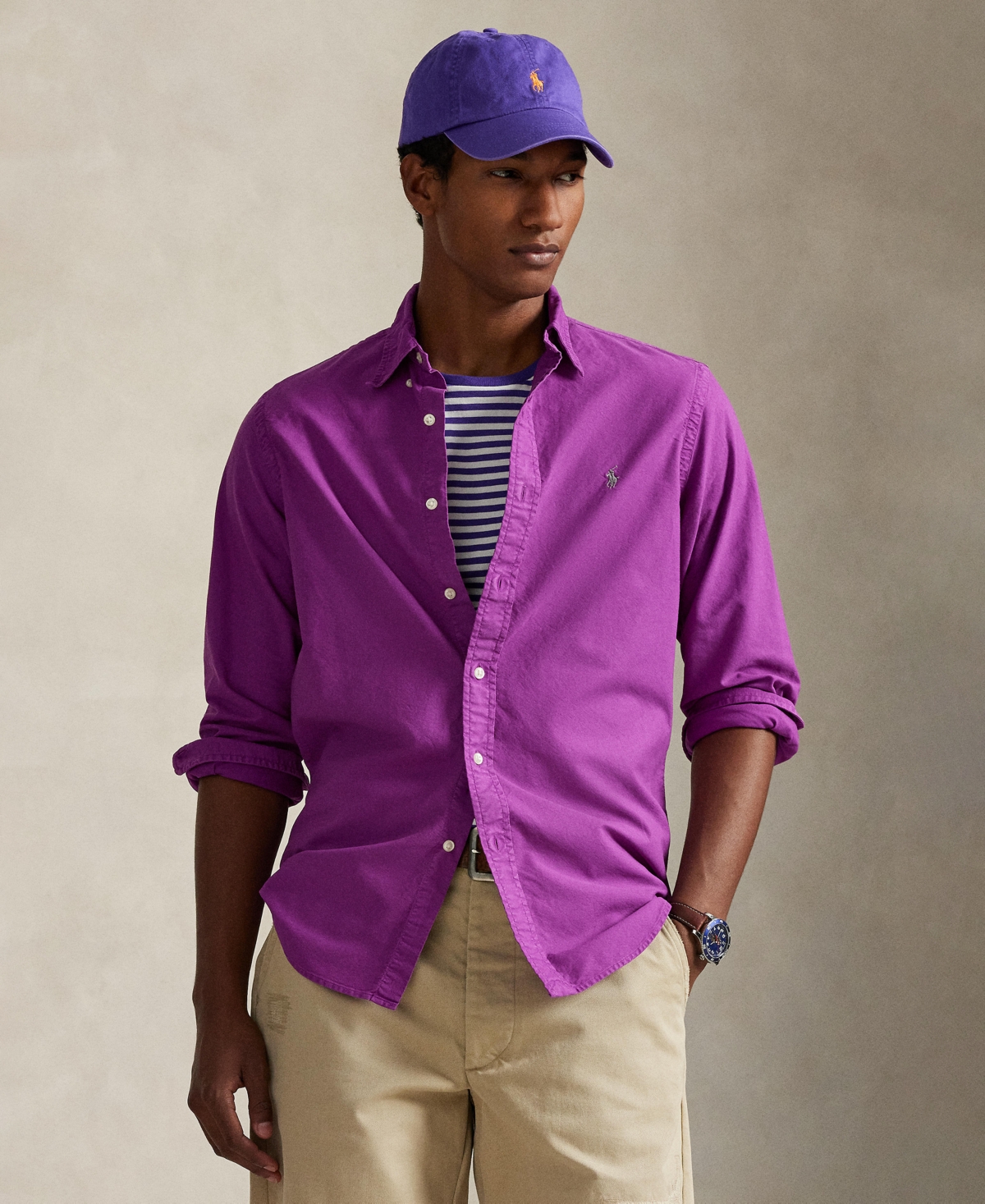 Click here for Polo Ralph Lauren Mens The Iconic Cotton Oxford Sh... prices