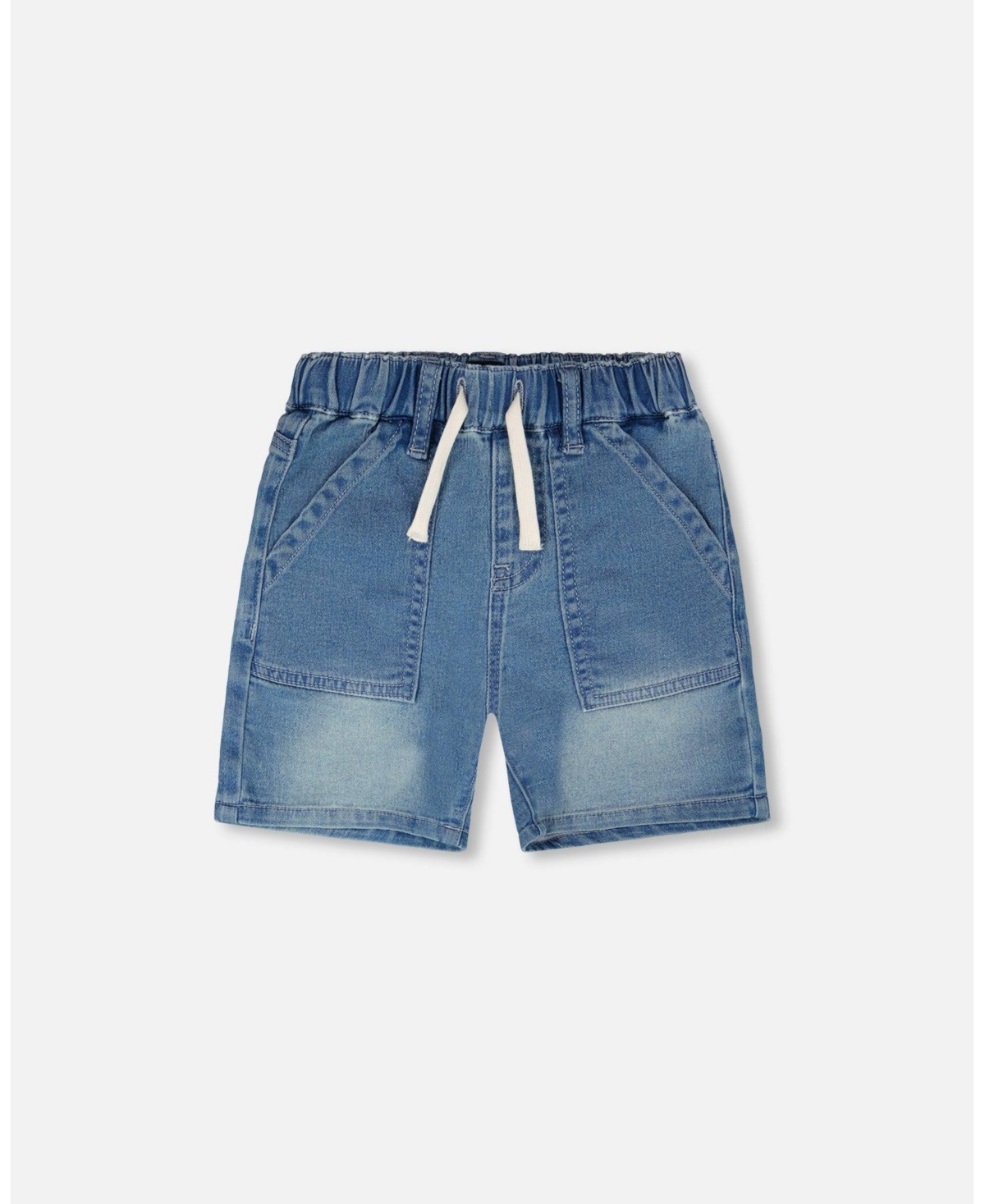 Click here for Deux par Deux Baby Boys French Terry Denim Shorts... prices