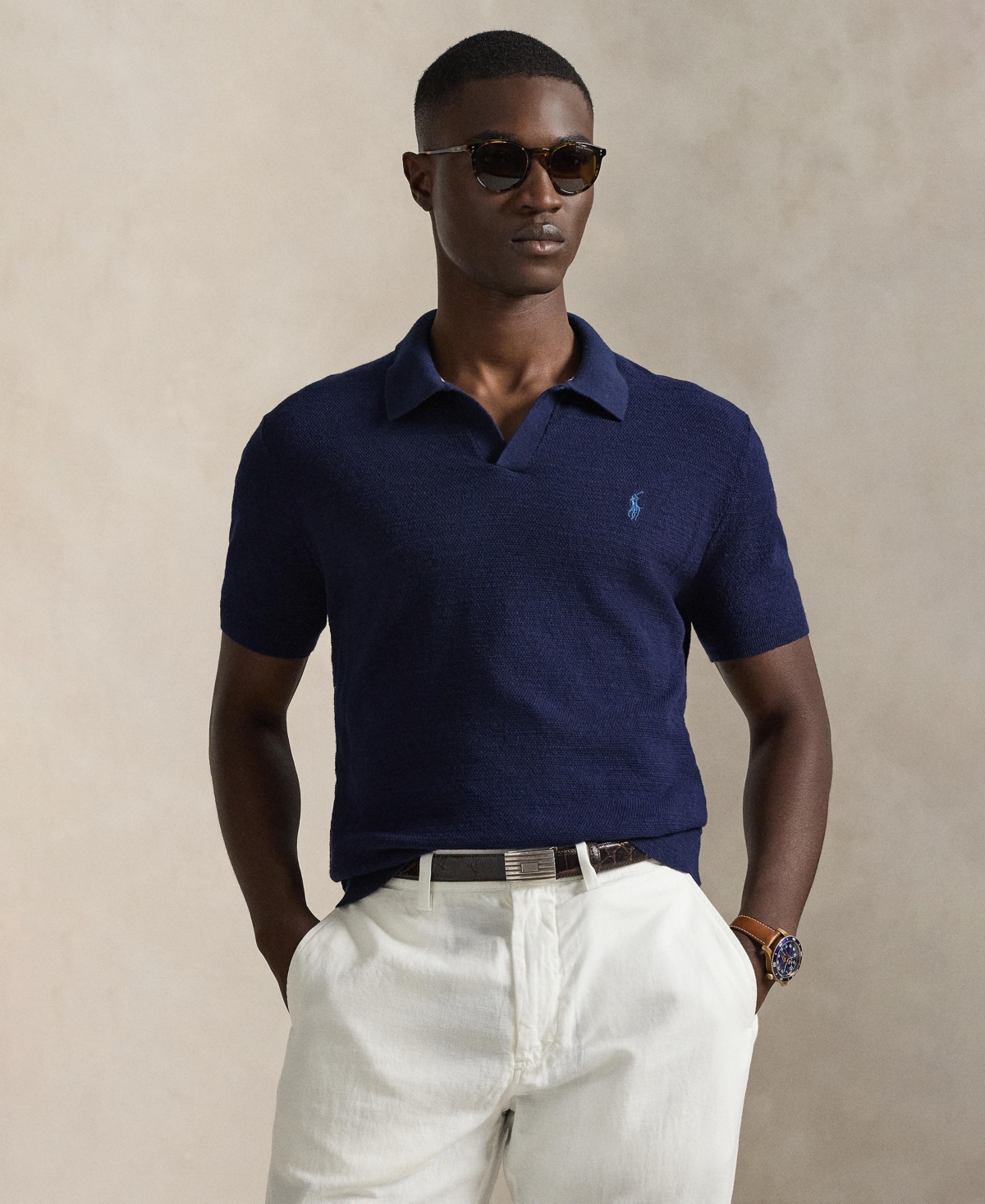 Click here for Polo Ralph Lauren Mens Short-Sleeve Textured Sweat... prices