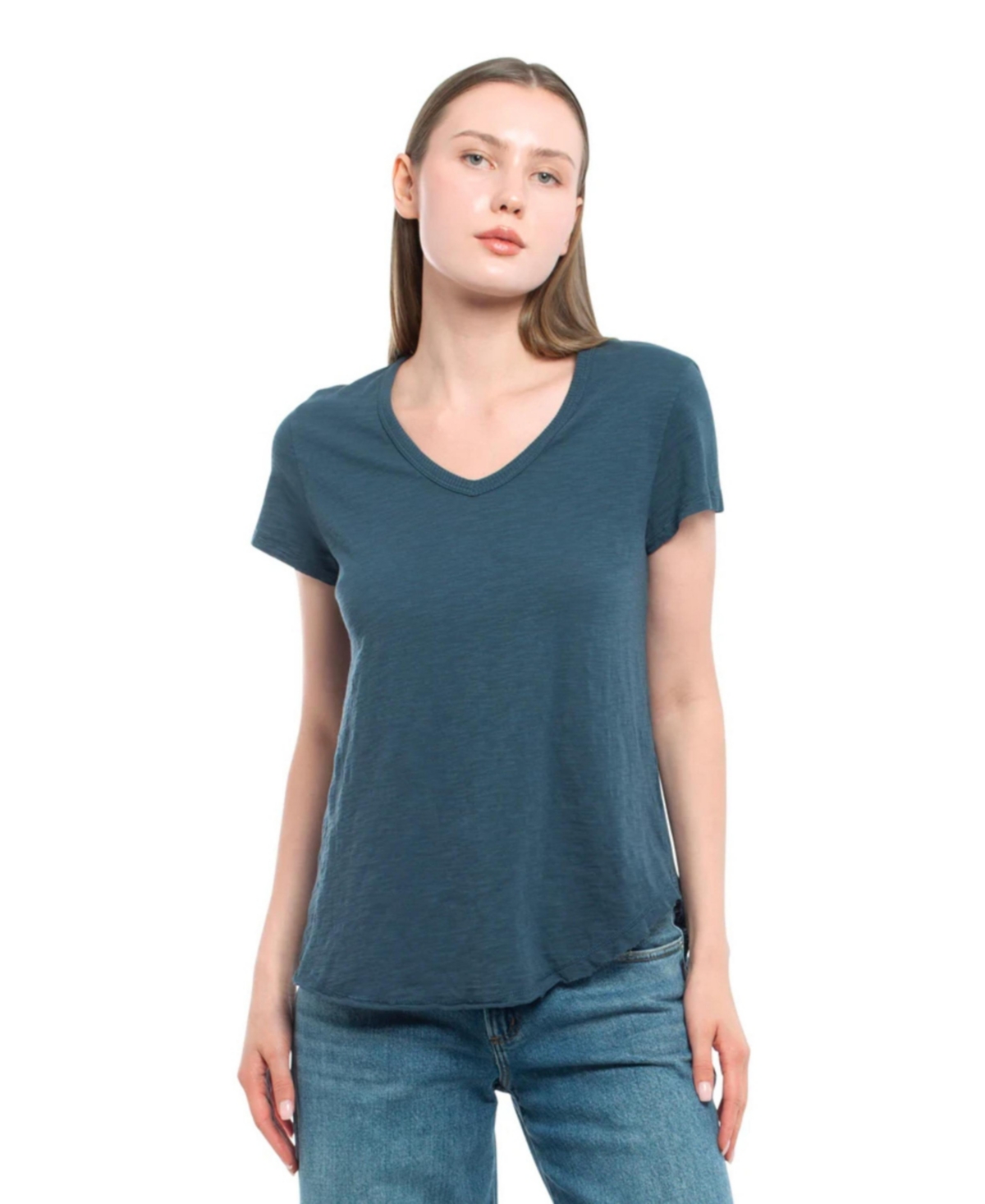 Click here for Wilt Clothing Womens Short Sleeve Shrunken V-Neck... prices