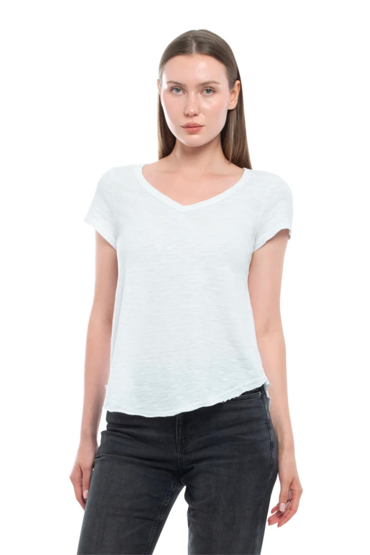 Click here for Wilt Clothing Womens Short Sleeve Shrunken V-Neck... prices
