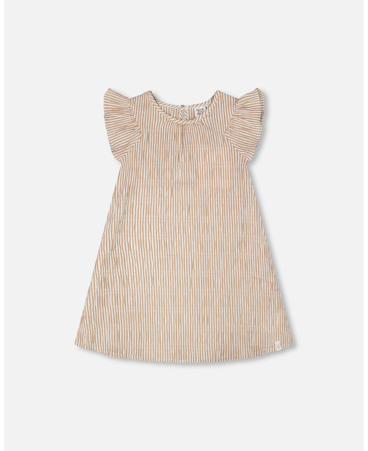 Click here for Deux par Deux Big Girls Striped Dress - Off white... prices