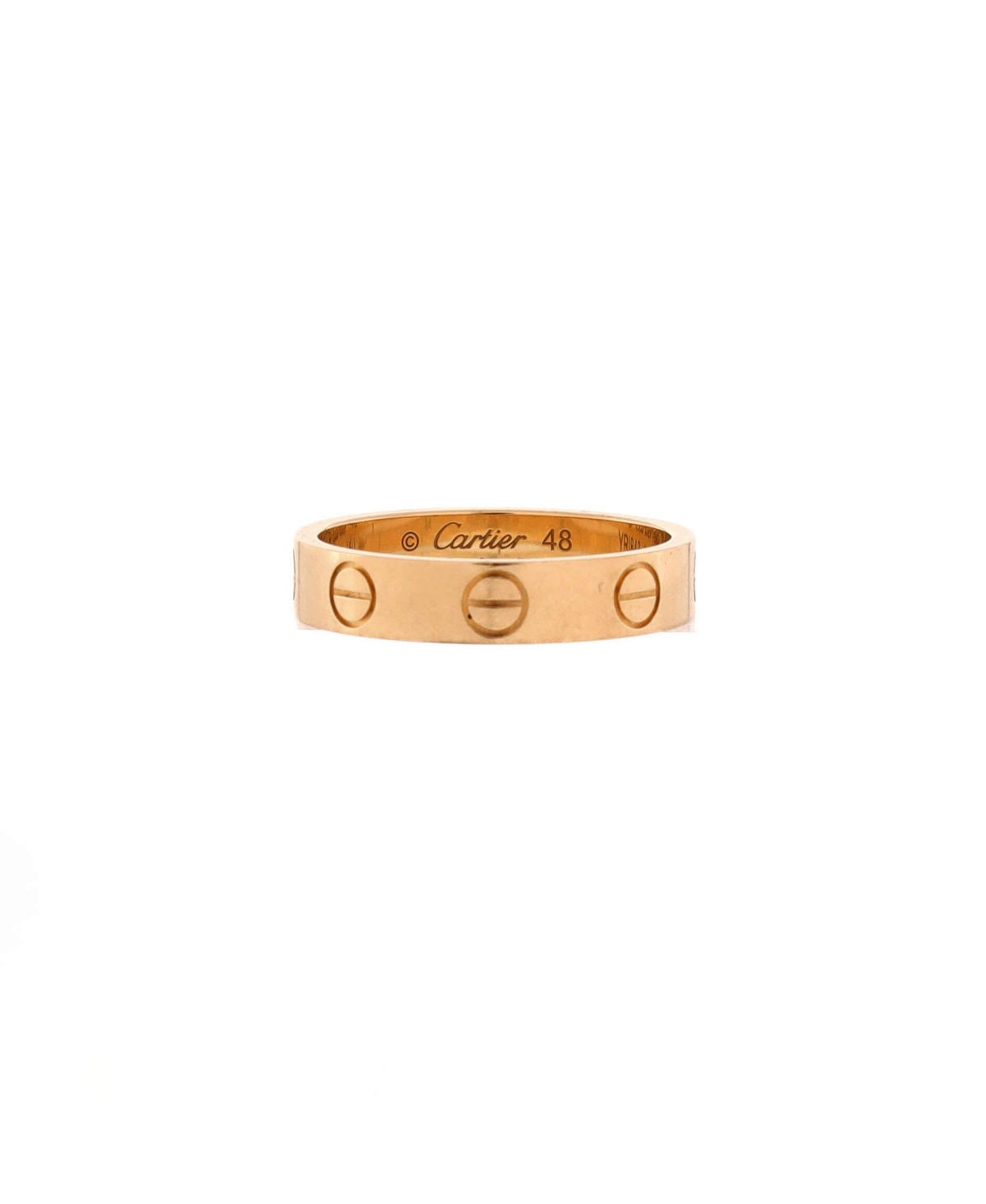 Click here for Pre-Owned Cartier Love Wedding Band Ring - 18k yel... prices