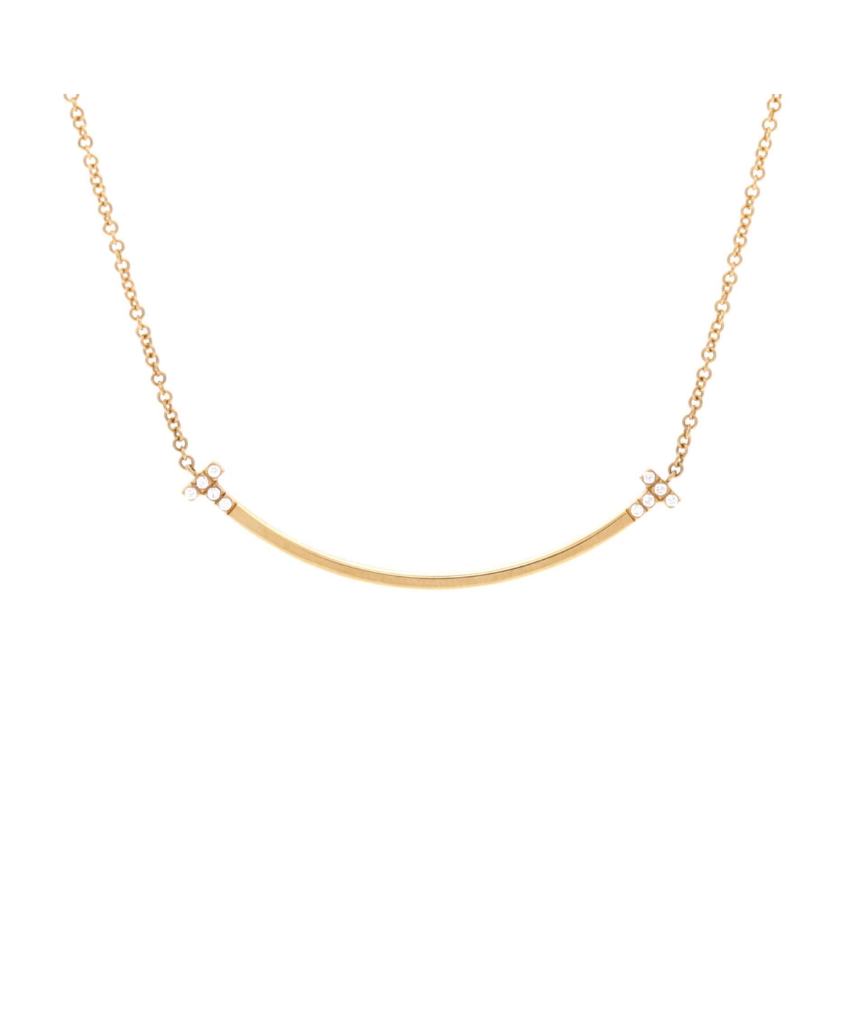 Click here for Pre-Owned Tiffany & Co T Smile Pendant Necklace -... prices