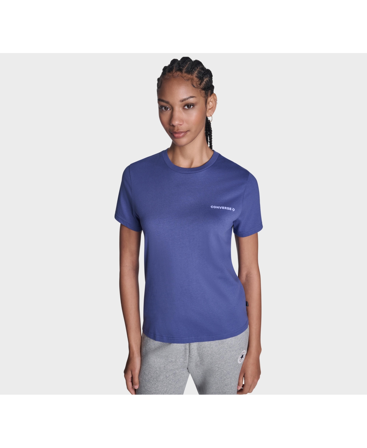 Click here for Converse Womens C Type T-Shirt - Indigo storm prices