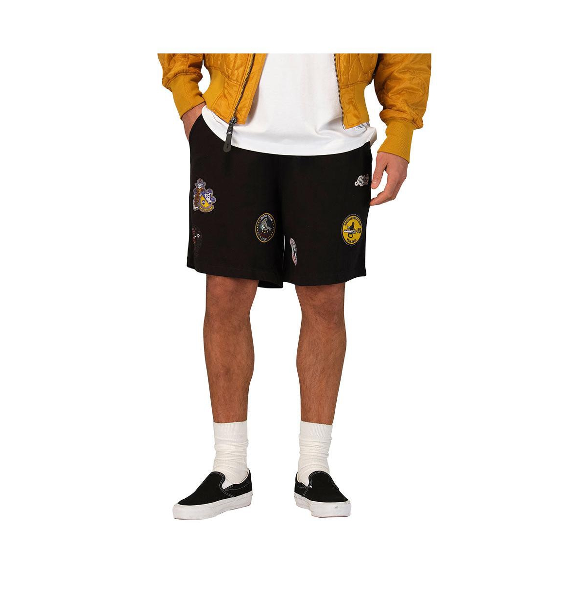 Click here for Alpha Industries Mens Patched Jersey Short - Black prices