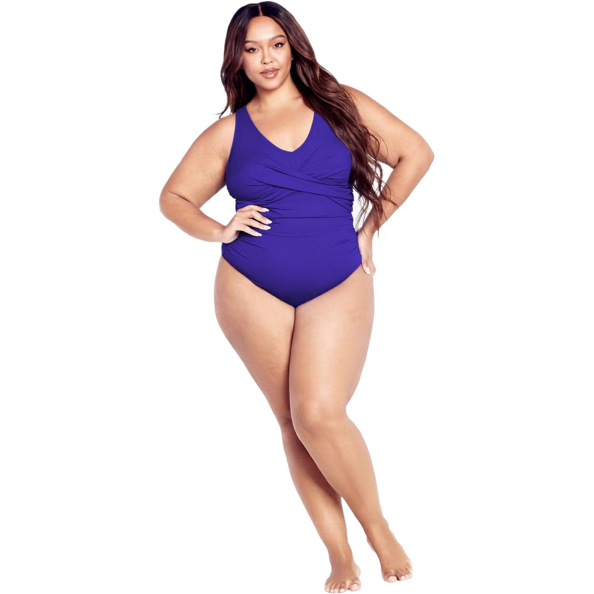 Click here for Avenue Plus Size Icon 1 Piece - Cobalt prices