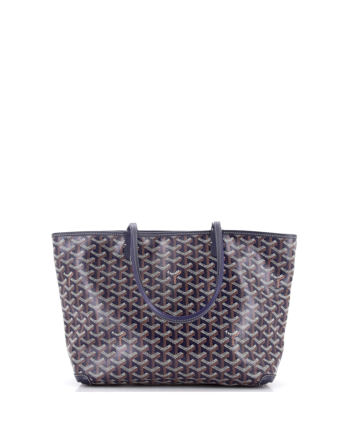 Click here for Pre-Owned Goyard Pm Artois Tote Coated Canvas - Bl... prices