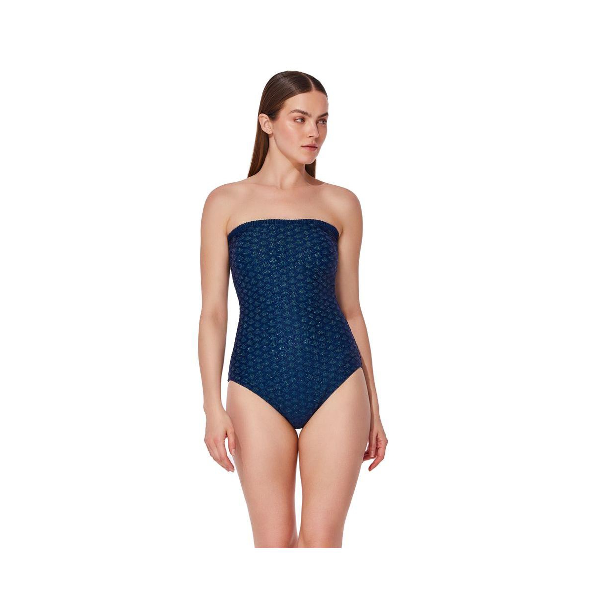 Click here for Gottex Womens Scaled Up Bandeau Knit One Piece - N... prices