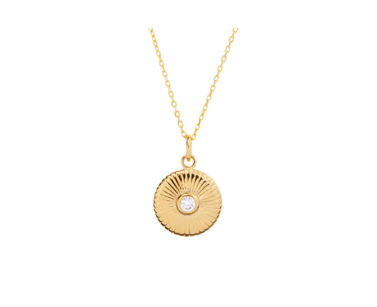 Click here for Little Sky Stone Palmer Sunburst Pendant Necklace... prices