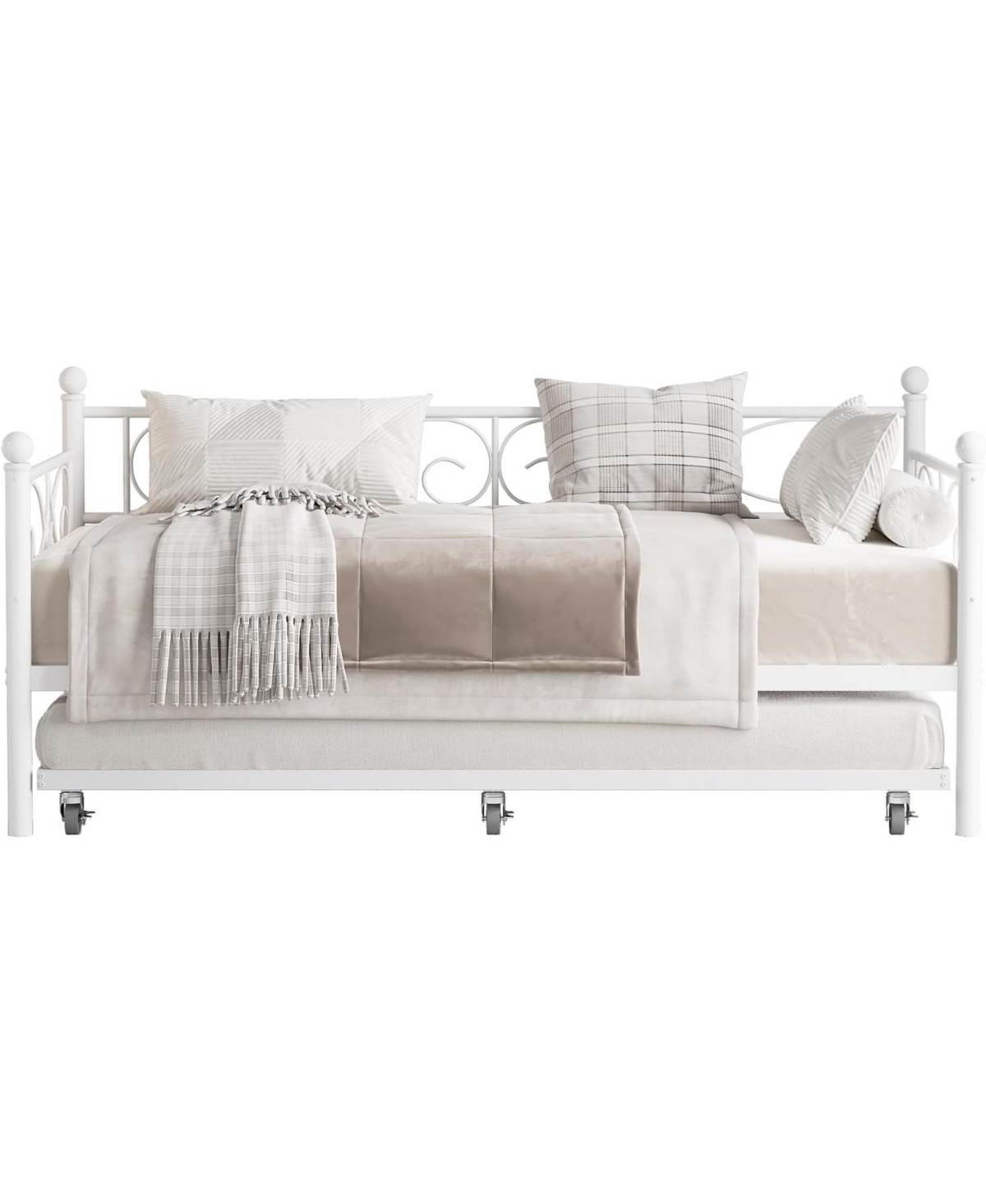 Click here for gaomon Heavy Duty Metal Twin Daybed with Pull Out... prices