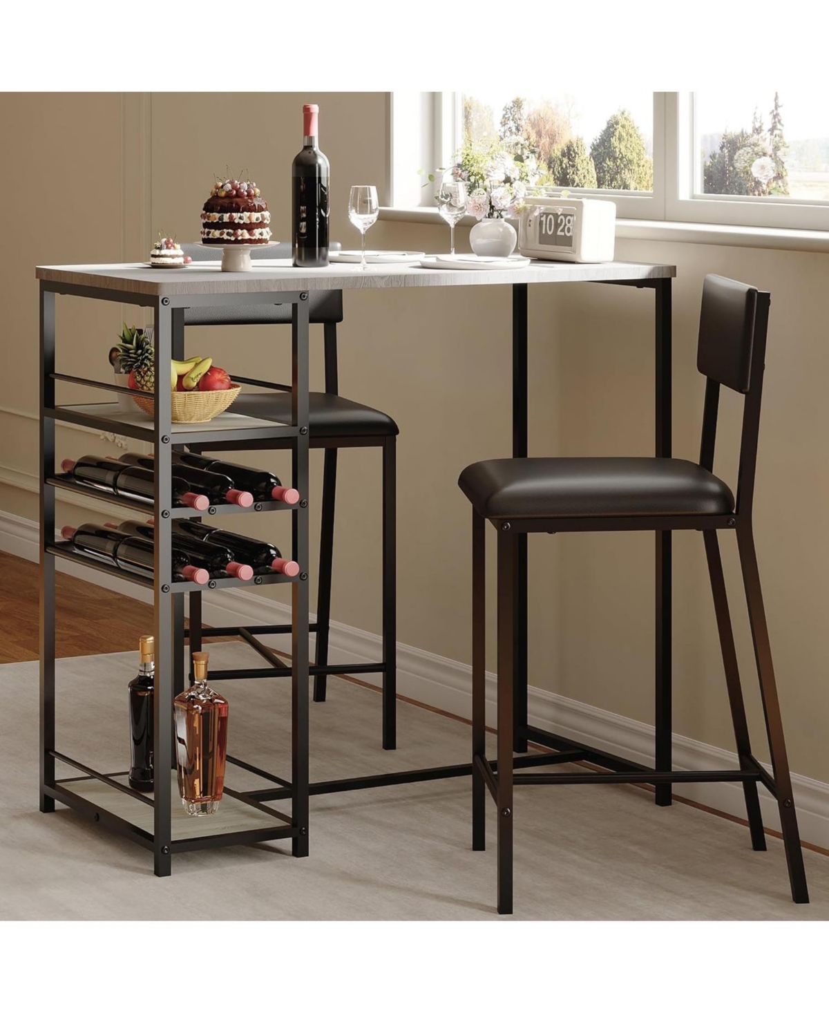 Click here for gaomon Dining Table Set for 2 Counter Height Table... prices