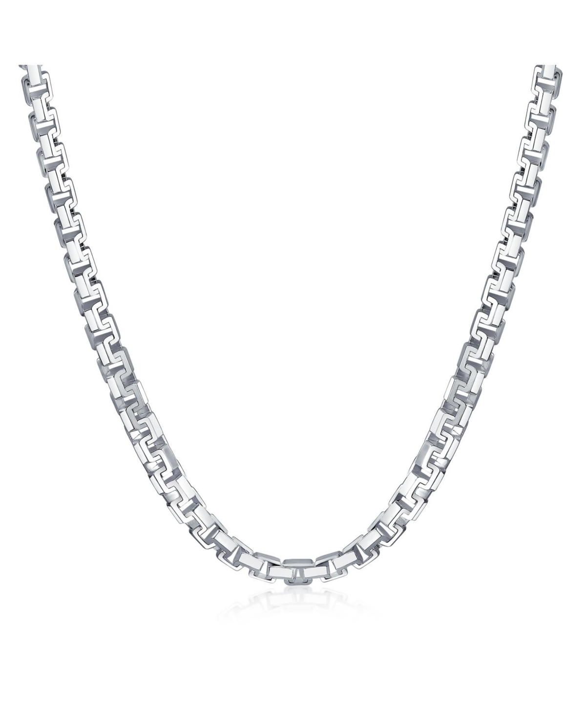 Click here for Bling Jewelry Heavy Solid 7MM Fancy Franco Square... prices