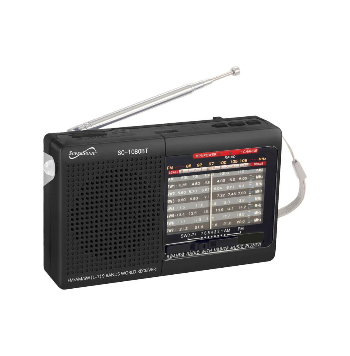 Click here for Supersonic Portable Am/Fm Radio - Black - Black prices
