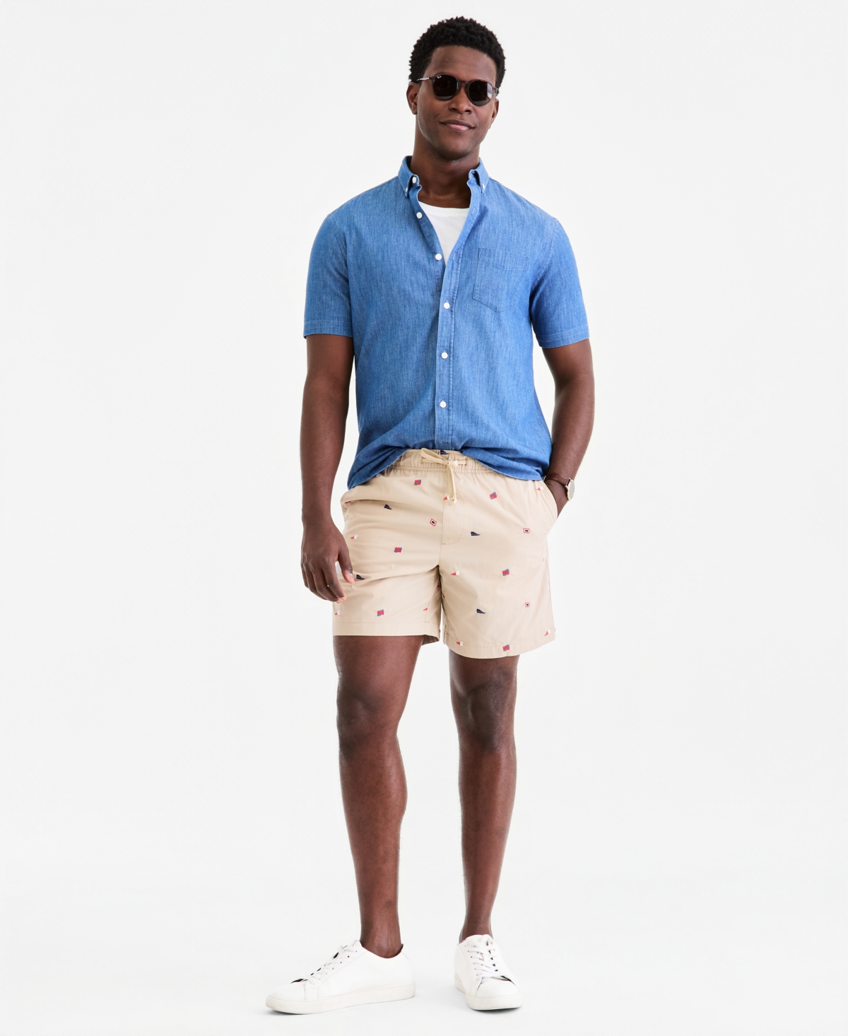 Click here for Club Room Mens Cotton 9 Pull-On Shorts  Macys Excl... prices