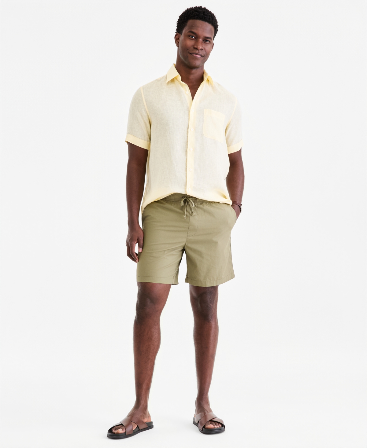 Click here for Club Room Mens Cotton 9 Pull-On Shorts  Macys Excl... prices