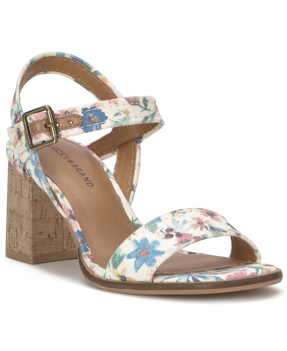 Click here for Lucky Brand Womens Hallia Block Heel Sandals - Pas... prices