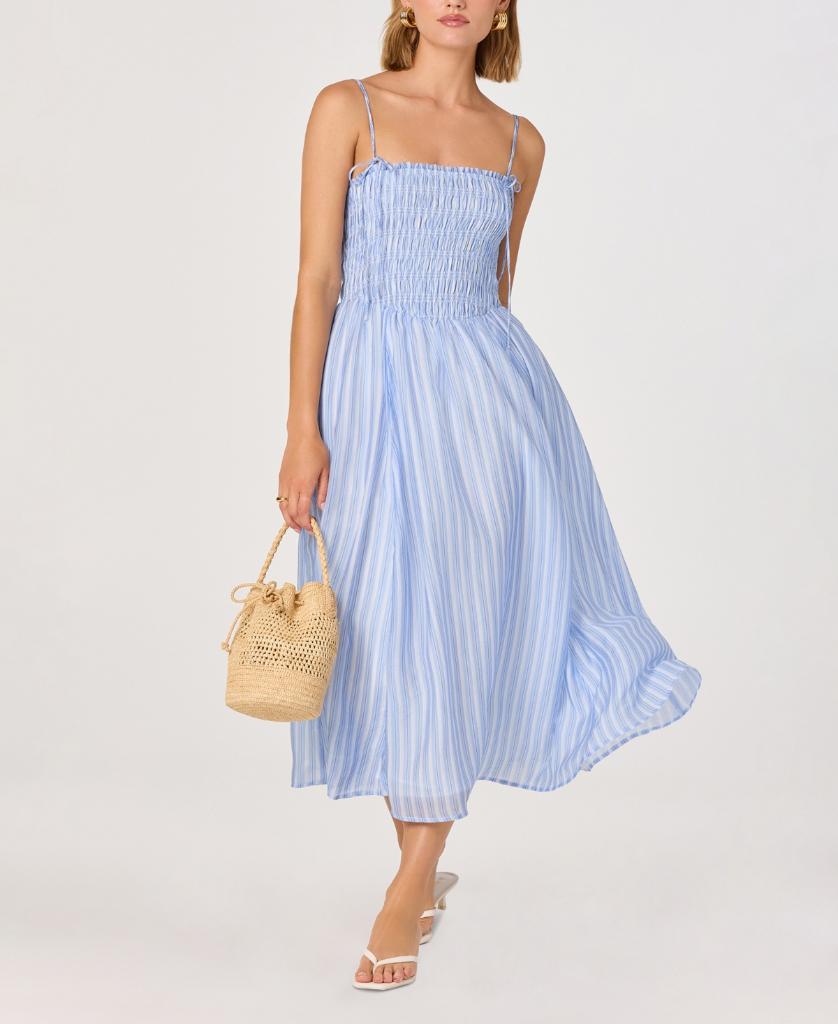 Click here for Astr the Label Womens Lahela Square Neck Dress - B... prices