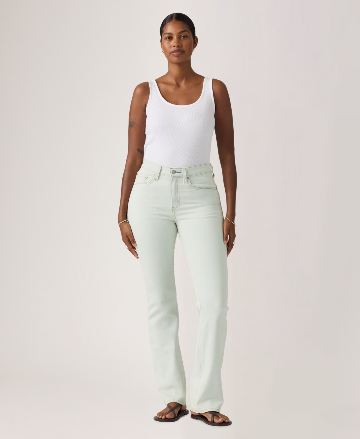 Click here for Levis 725 High-Waist Classic Stretch Bootcut Jeans... prices