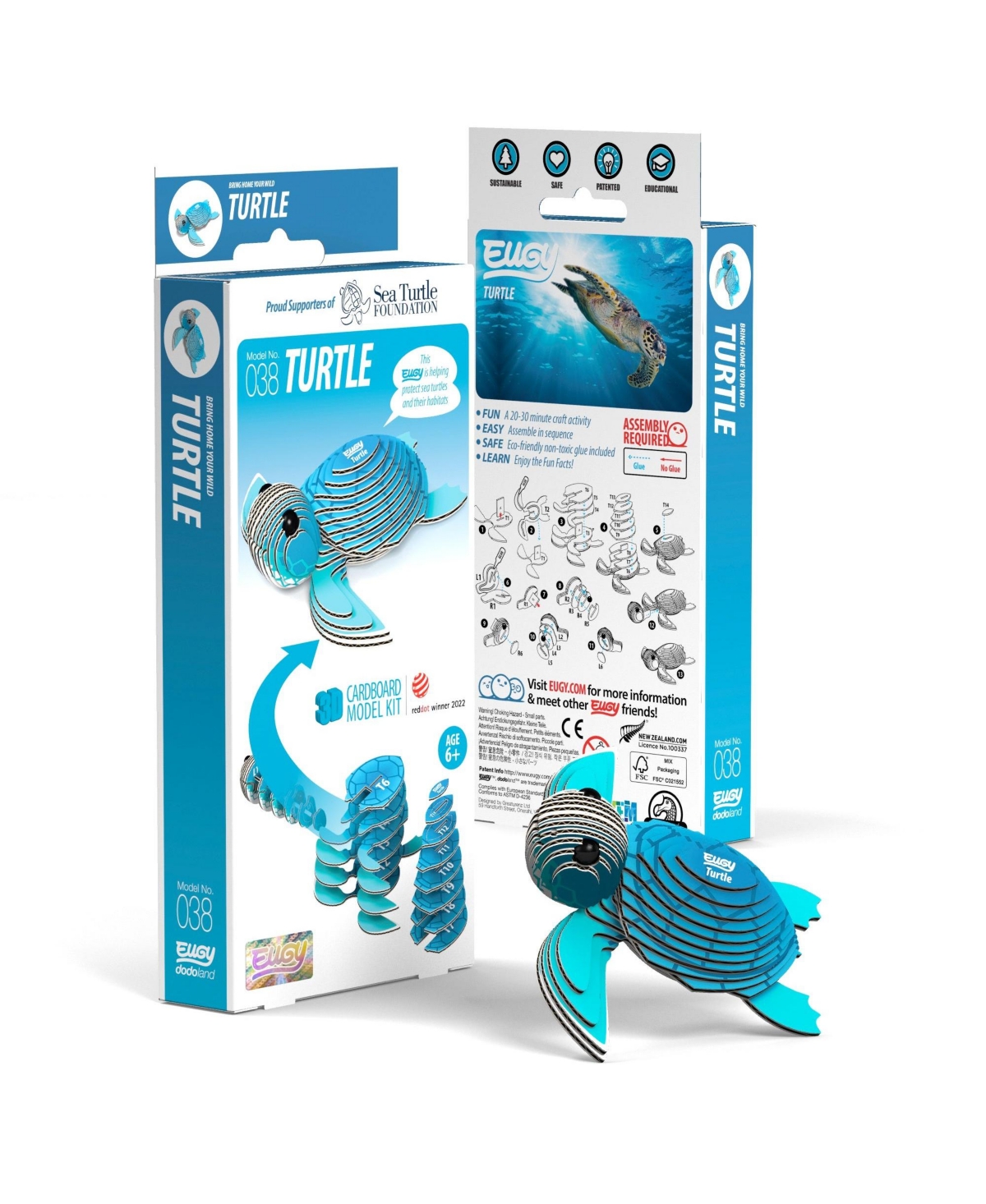 Click here for Eugy Turtle 3D Puzzle - multi color prices