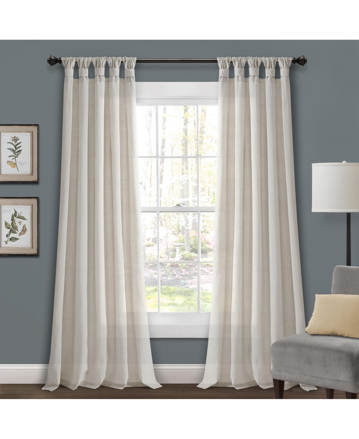 Click here for Lush Decor Burlap Knotted Tab Top Light Filtering... prices