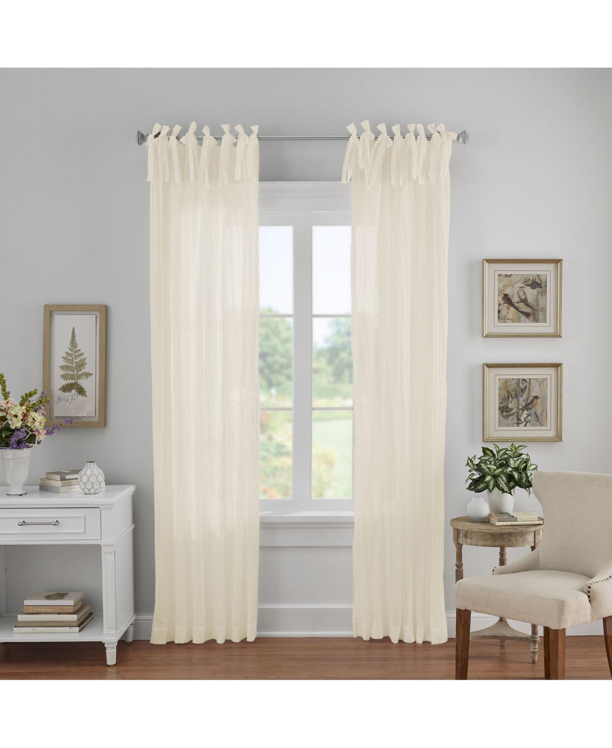 Click here for Elrene Home Fashions Jolie Semi-Sheer Tab Top Wind... prices
