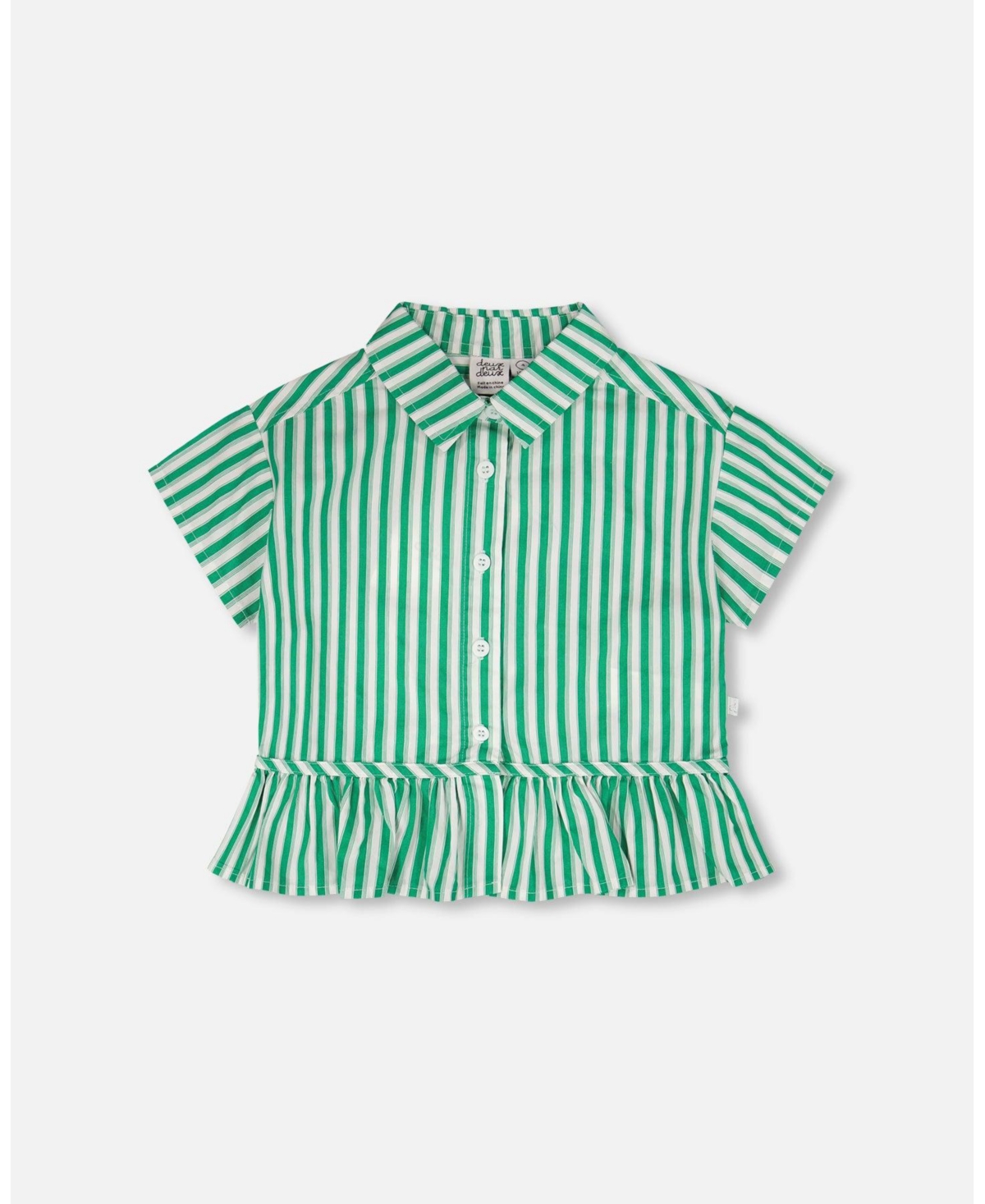 Click here for Deux par Deux Toddler Girls Short Sleeve Striped B... prices