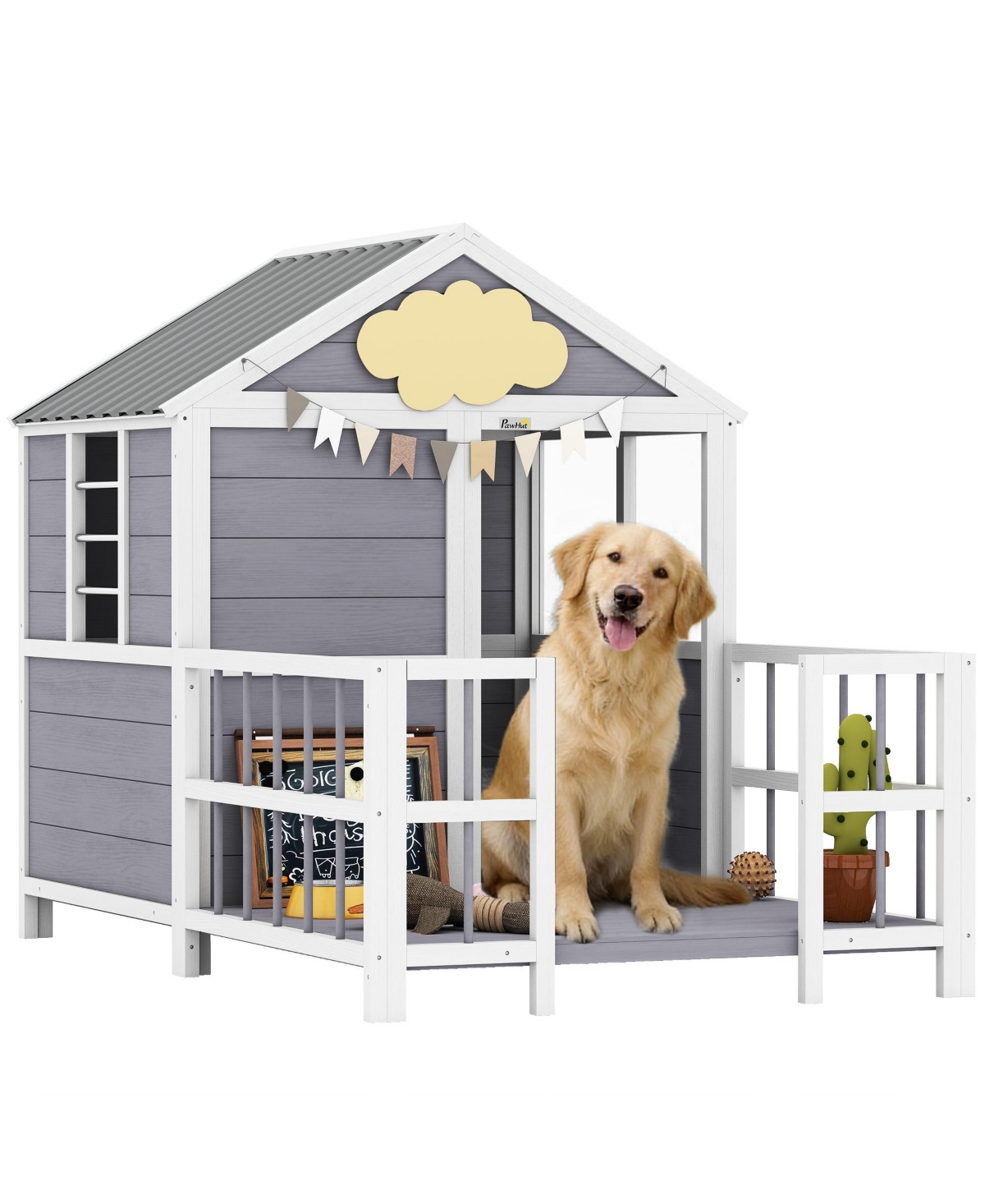 Click here for Draft - PawHut Dog House Outdoor  61"L Wooden... prices