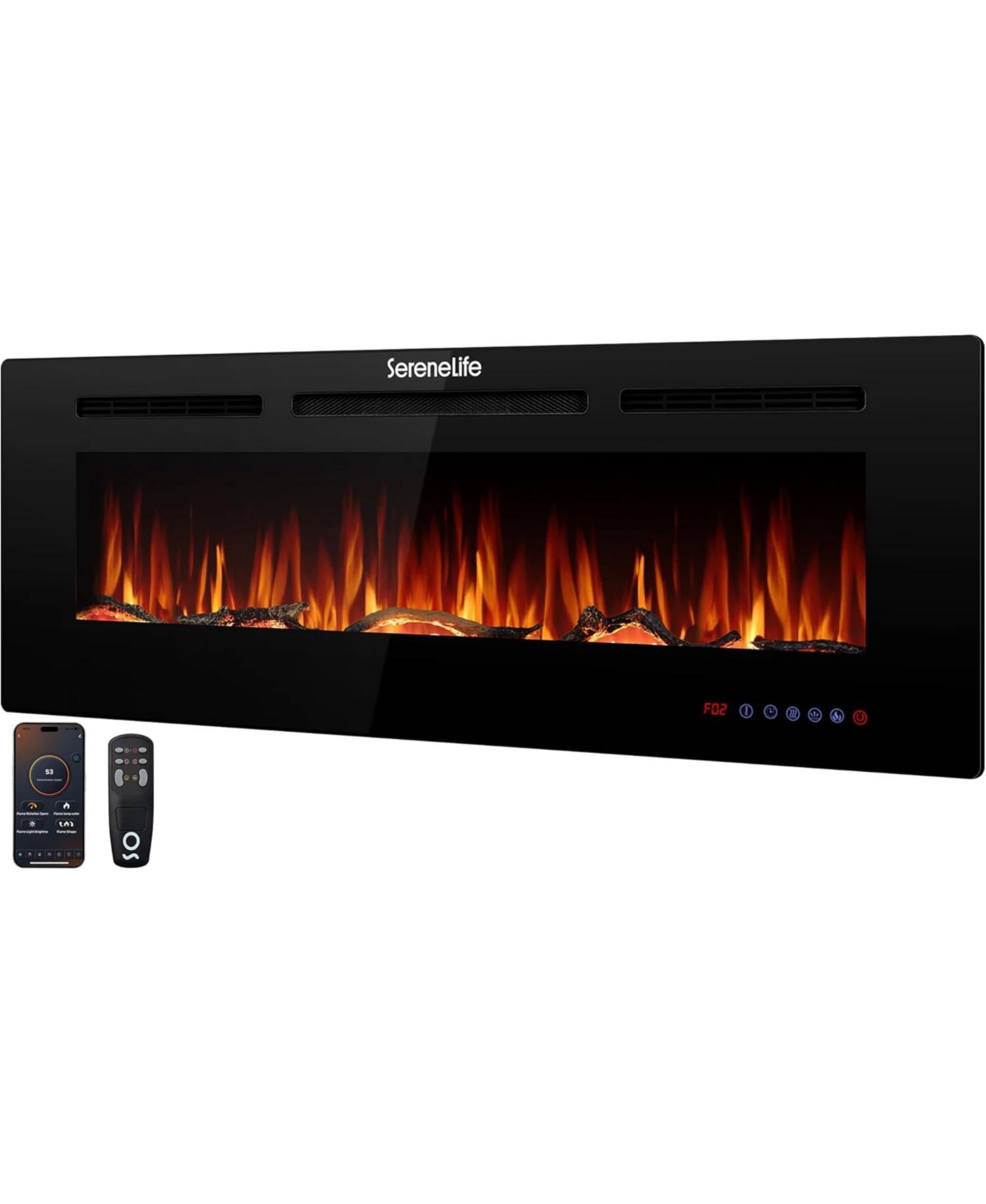 Click here for SereneLife 50" Electric Fireplace Heater with... prices