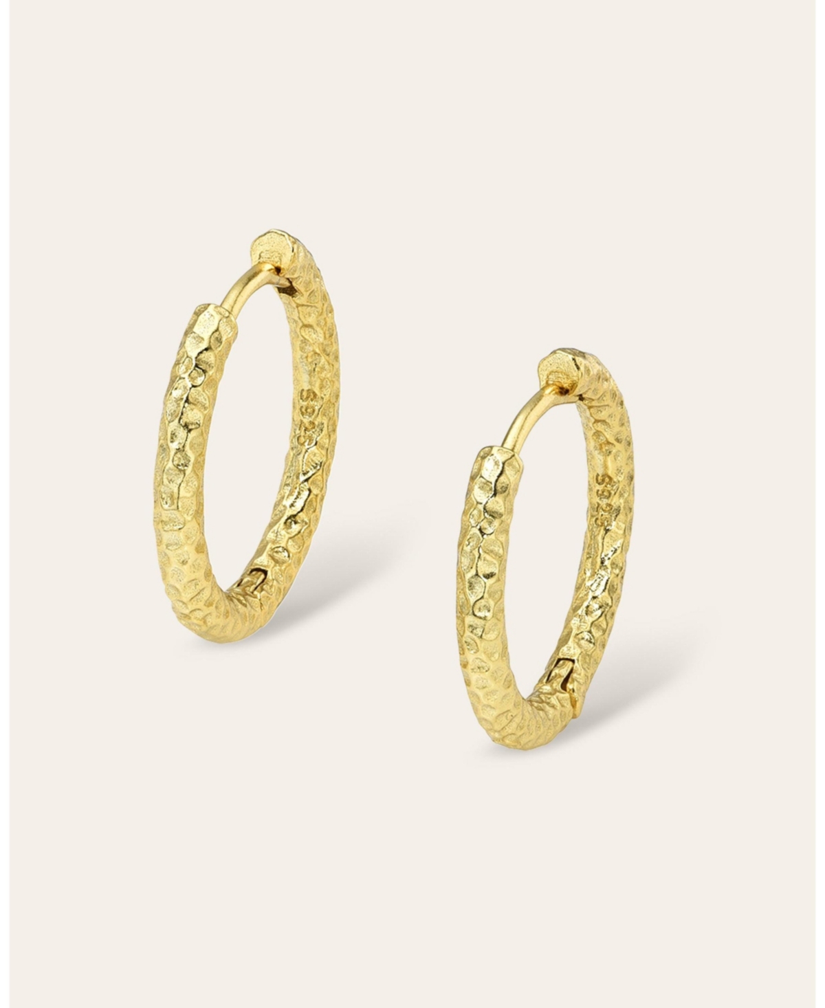 Click here for Zoe Lev Textured Hoop Earrings prices