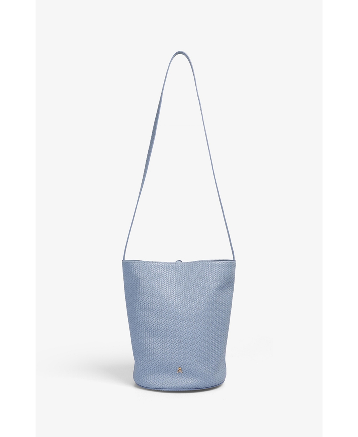 Click here for Scalpers Womens Maxi Cube Woven Leather Bag - Blue prices