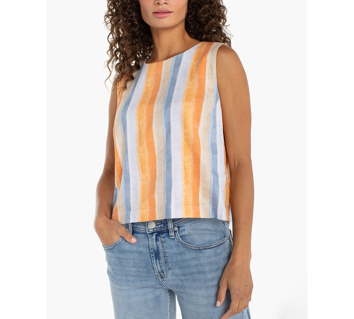 Click here for Liverpool Los Angeles Womens Striped Sleeveless Cr... prices