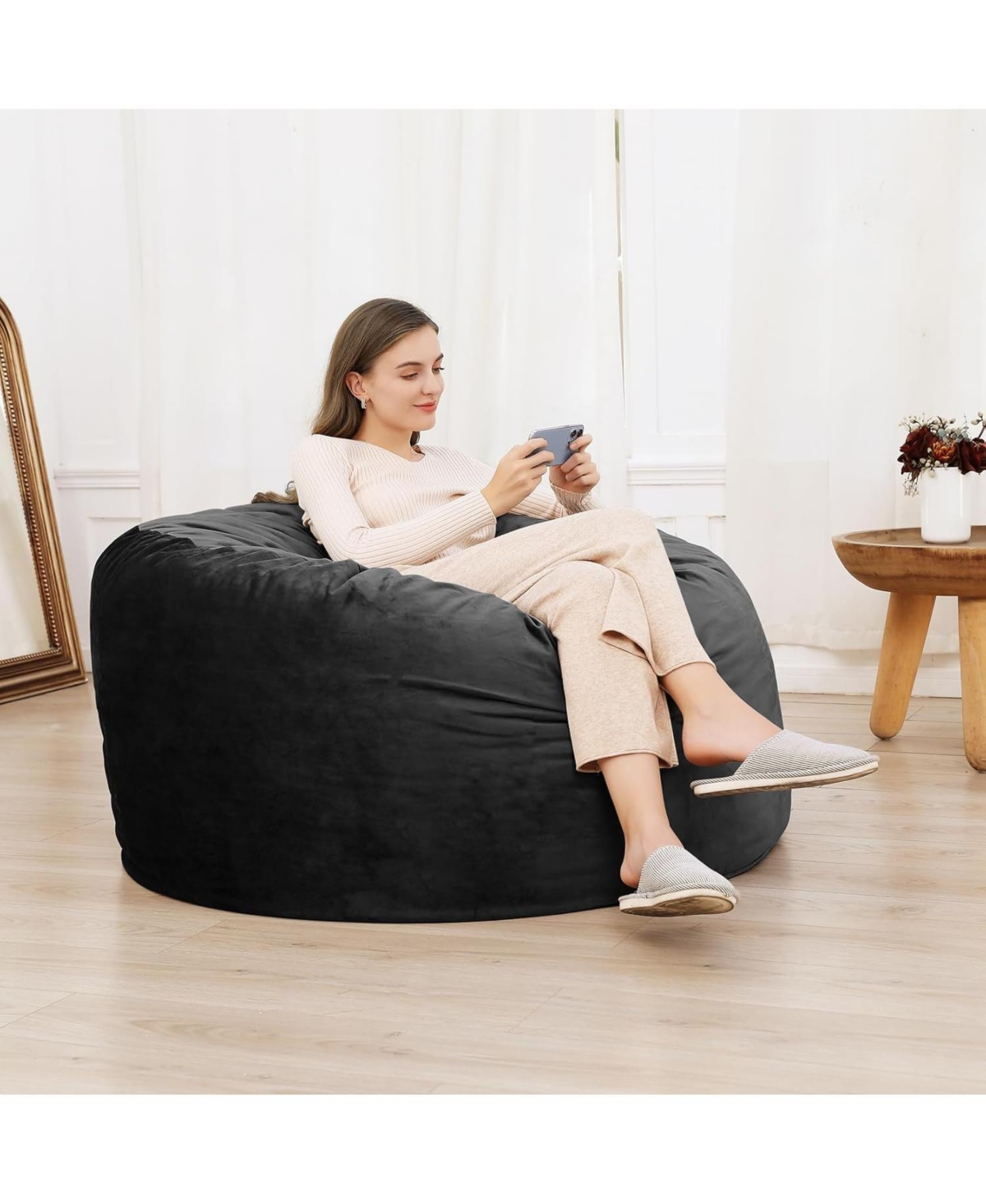 Click here for gaomon Bean Bag Chair  4FT Giant Bean Bag for Adul... prices