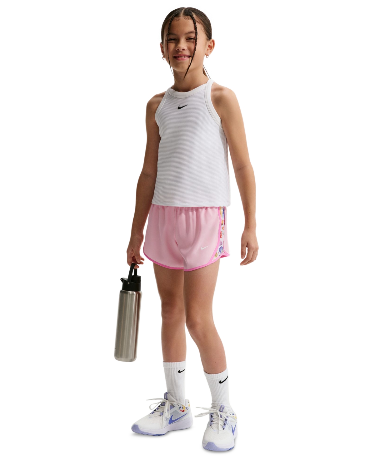 Click here for Nike Girls 7-16 Tempo Dri-fit Running Shorts - Sof... prices