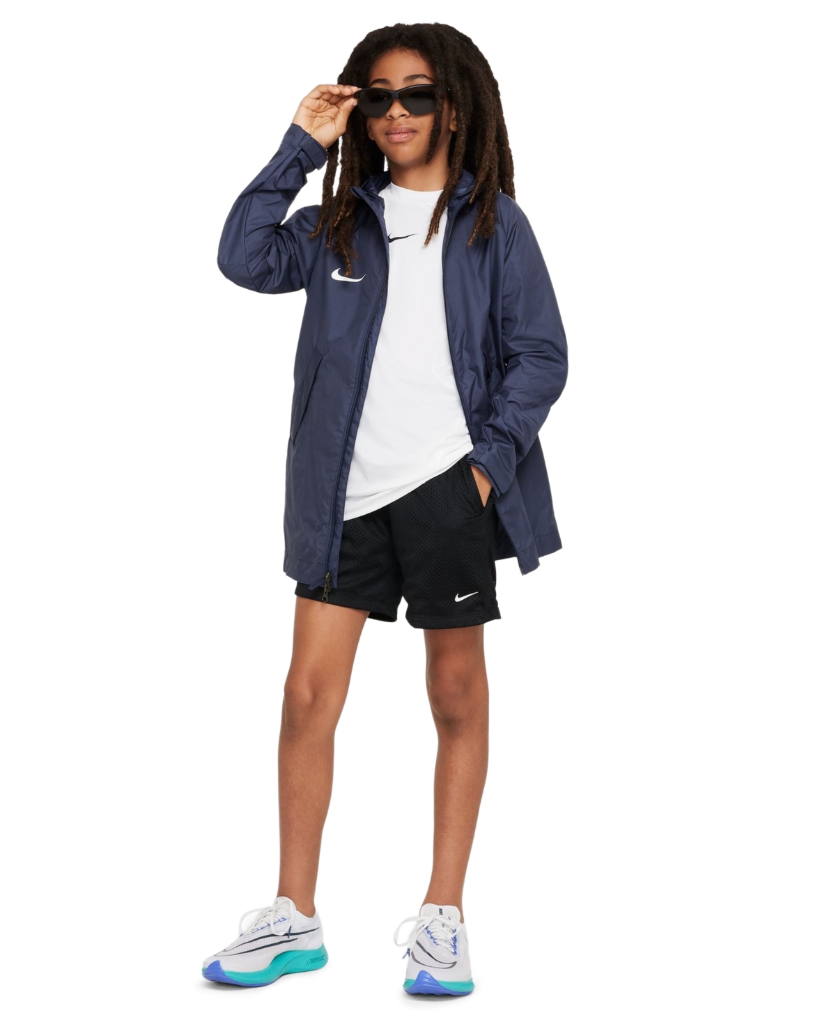 Click here for Nike Boys 8-20 Dri-fit Mesh Shorts - Black/white prices