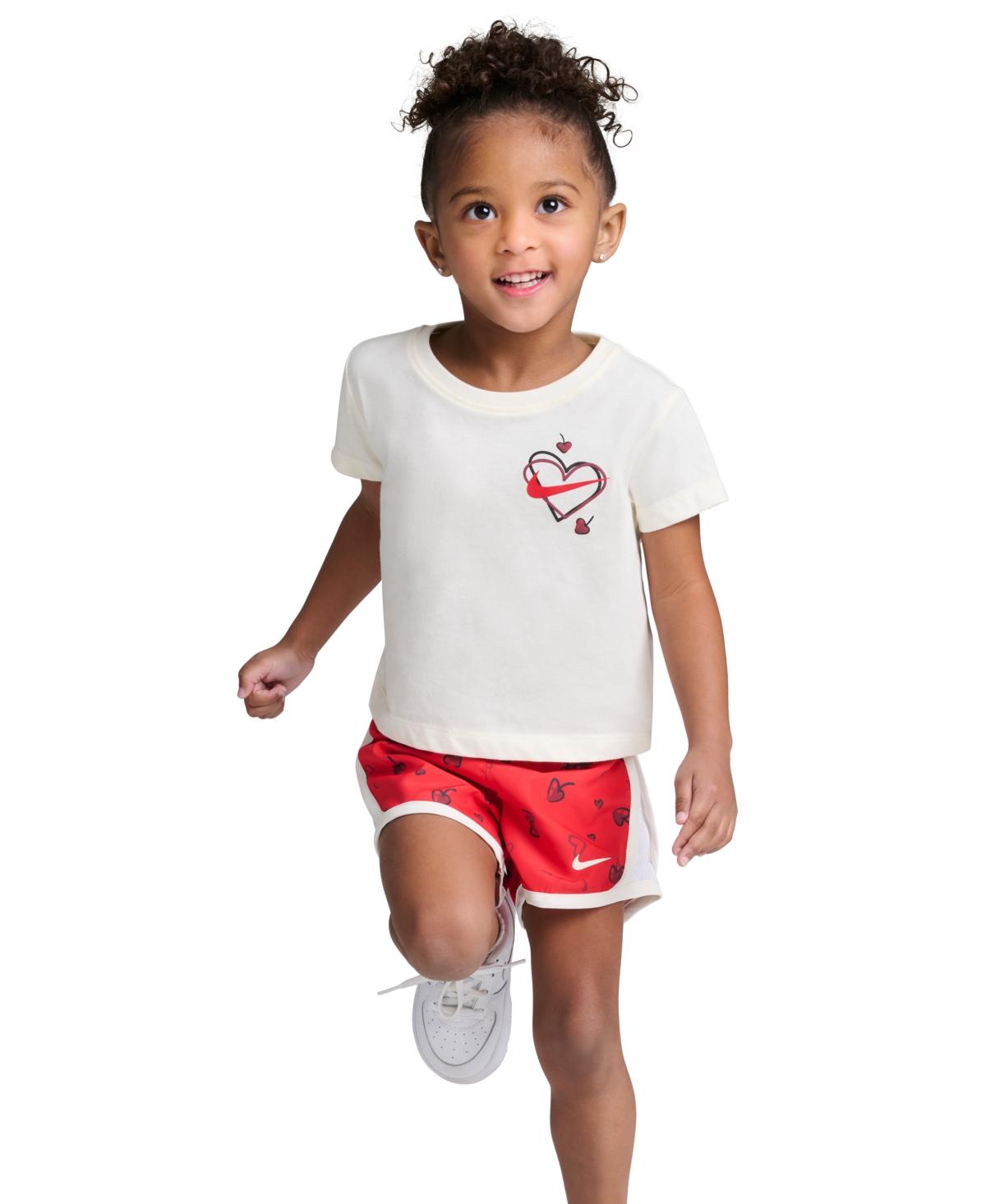 Click here for Nike Girls Toddler 2T-4T Cherry Crewneck T-Shirt a... prices