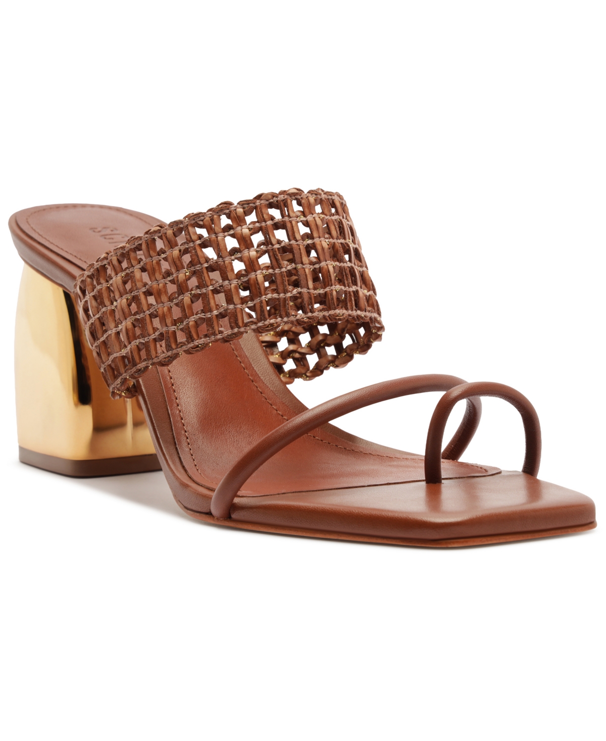 Click here for Schutz Womens Aberdeen Slip-On Sandals - Cognac prices
