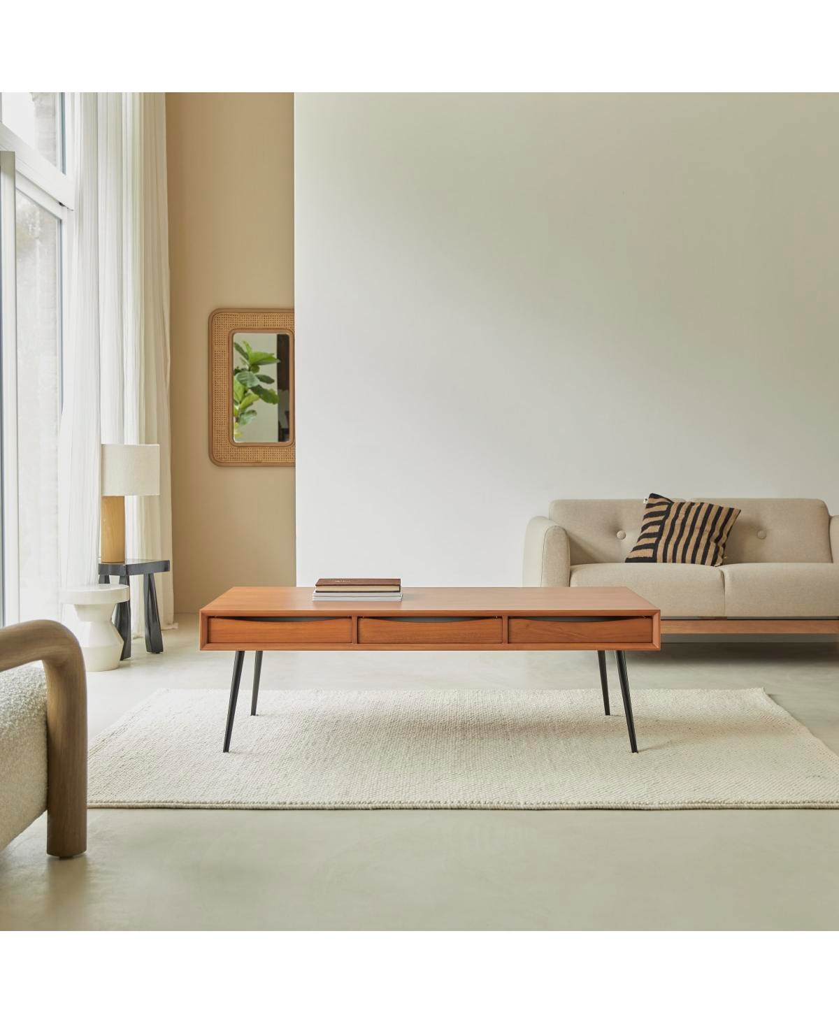 Click here for Tikamoon Simen mahogany coffee table 135x65 prices