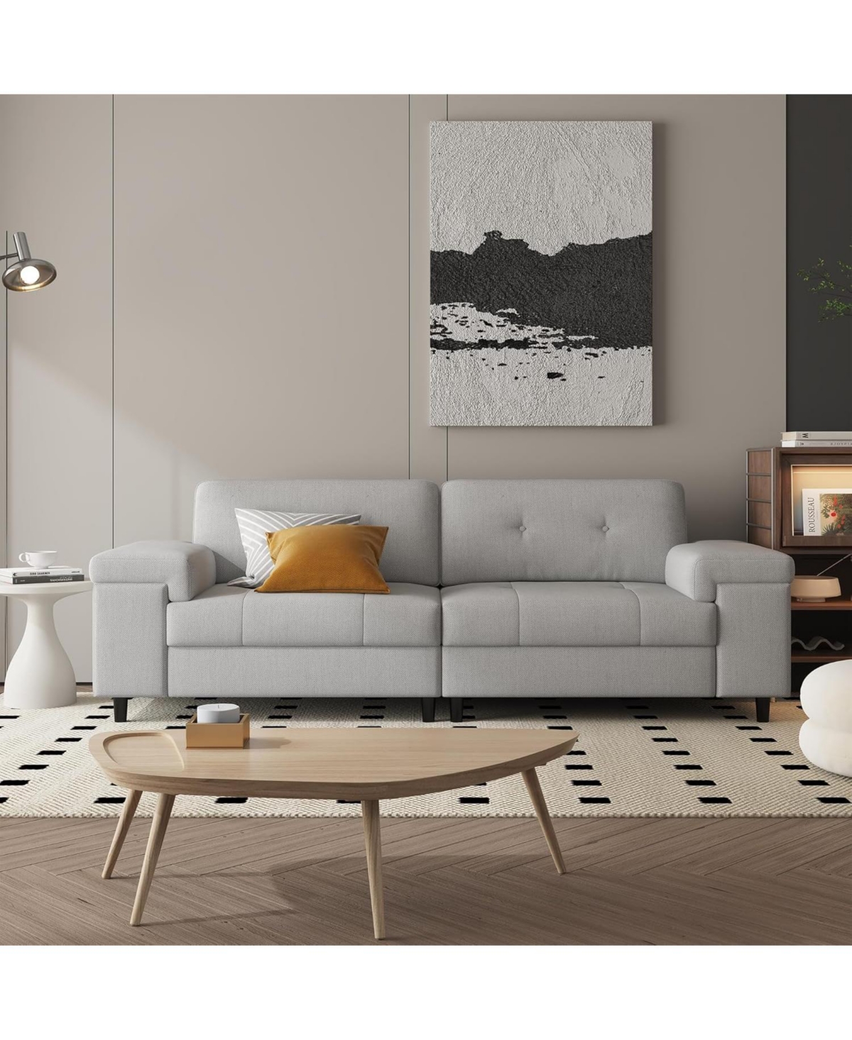 Click here for gaomon 3 Seater Couch for Living Room  85 Modern C... prices