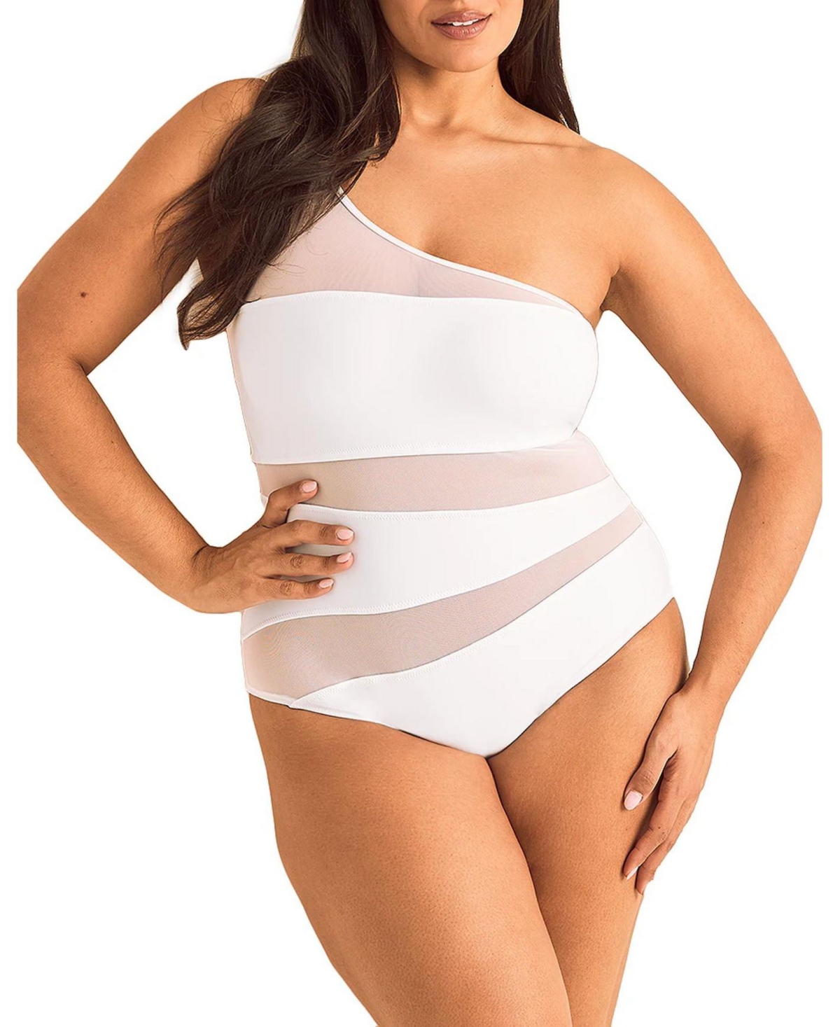 Click here for Adore Me Plus Size Kimora Swimwear One Piece - Whi... prices