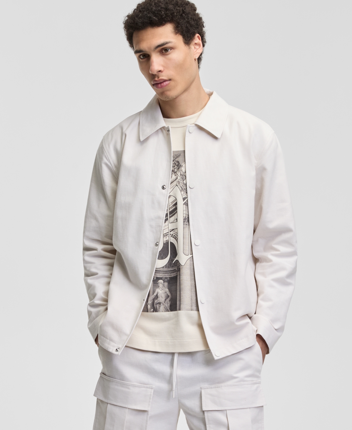 Click here for Mode of One Mens Relaxed-Fit Linen Jacket  Macys E... prices
